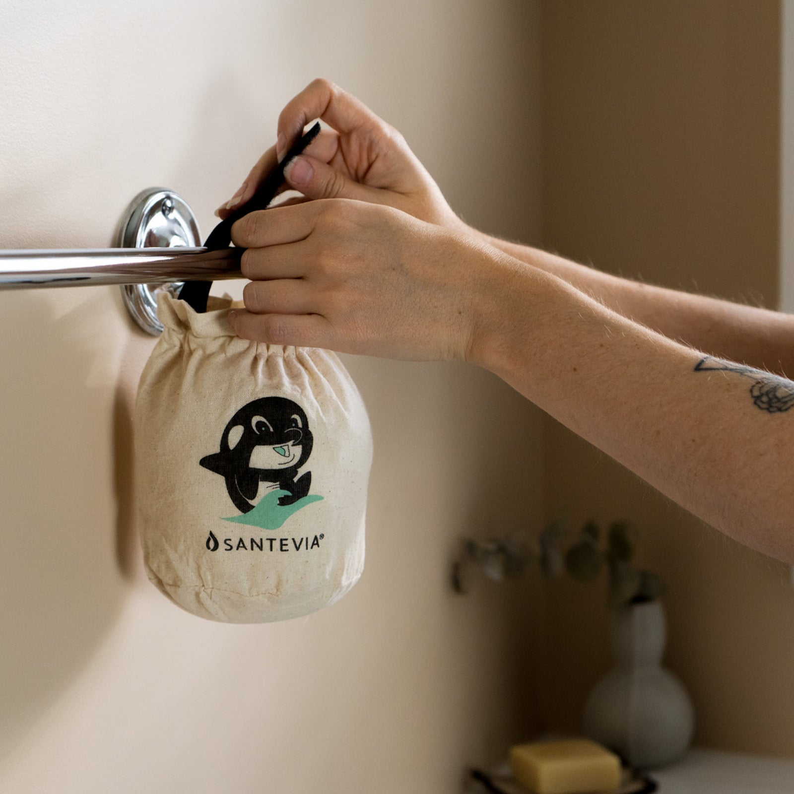 Organic Cotton Bath Faucet Filter by Santevia | Adds Nourishing ...